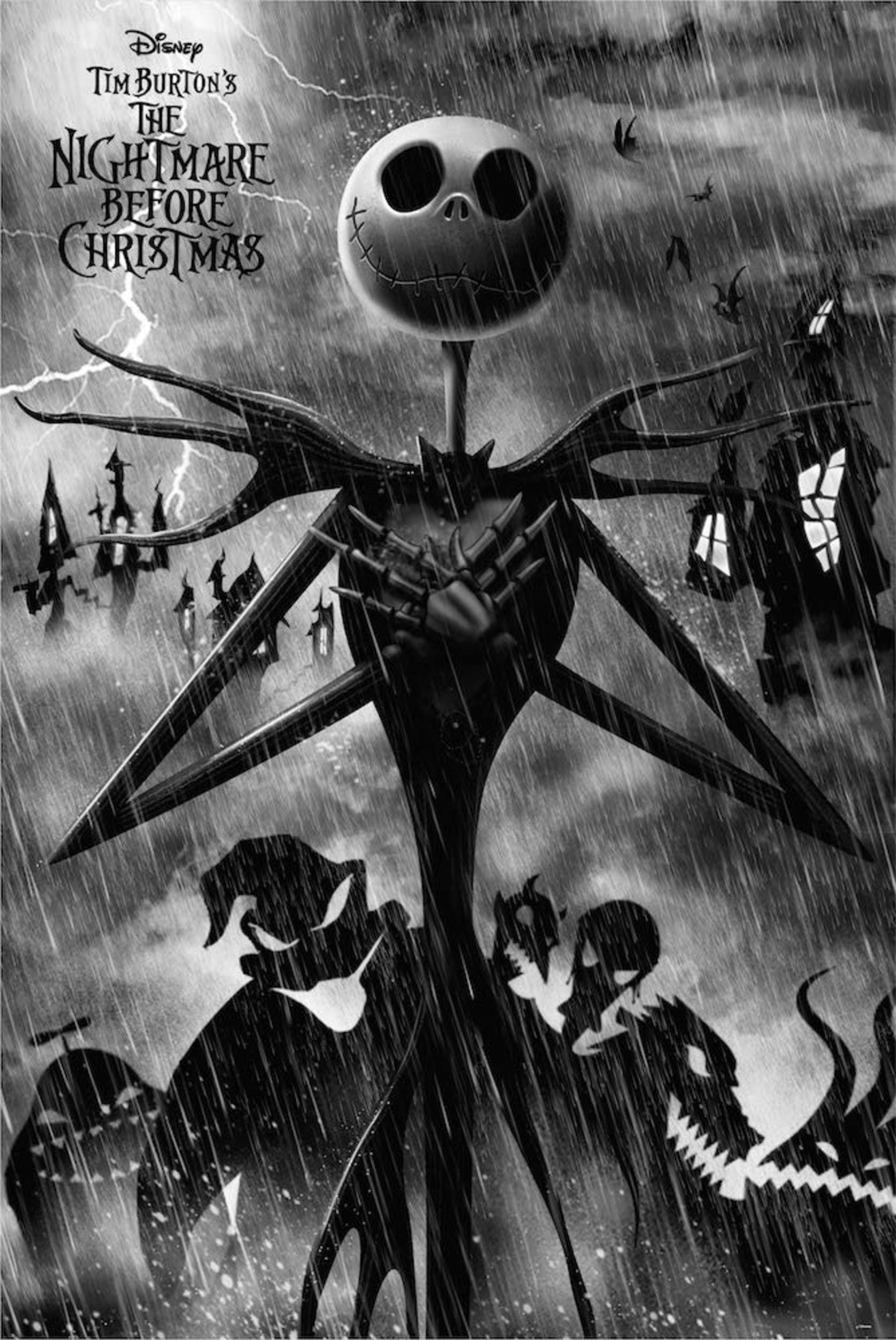 The Nightmare Before Christmas Poster Disney Tim Burton's The