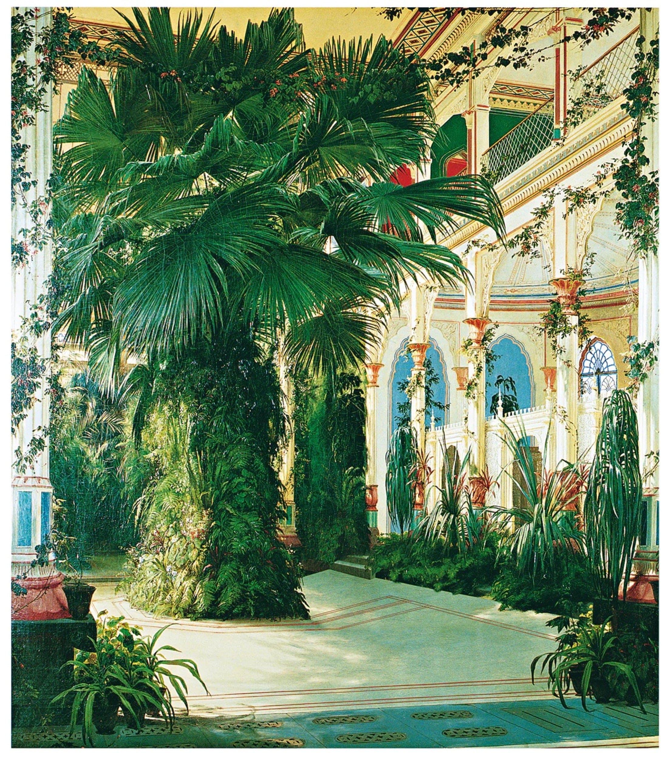Kunstdruck Karl Blechen Interior of a Palm House 84x96cm
