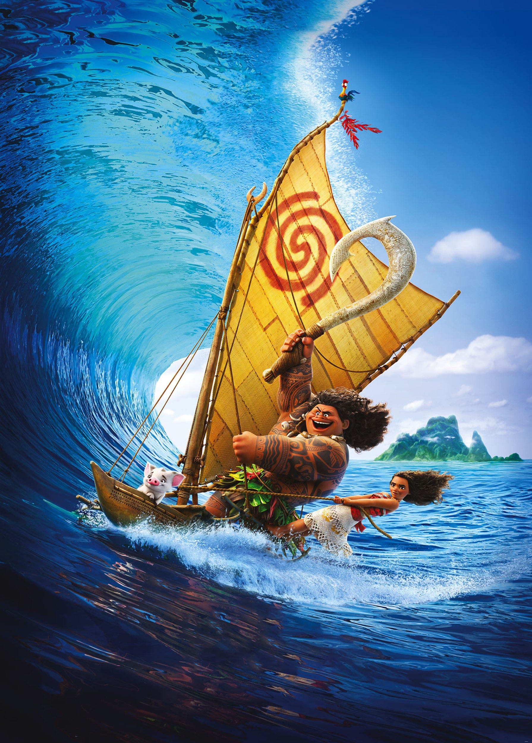 Fototapete Moana Ride the Wave 200x280cm | Yourdecoration.de