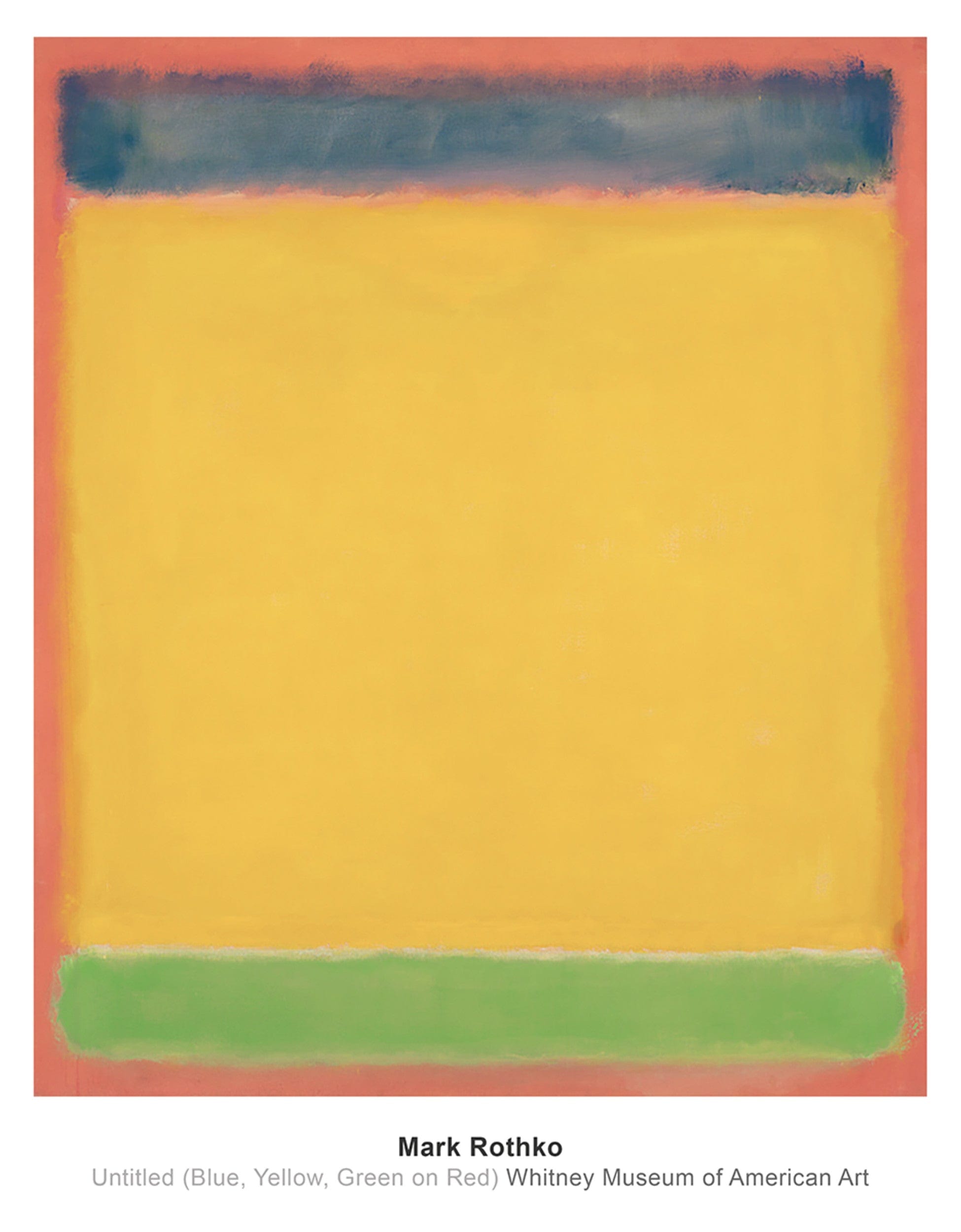Mark Rothko Blue Red And Burgundy Over Blue Mark Rothko Painting