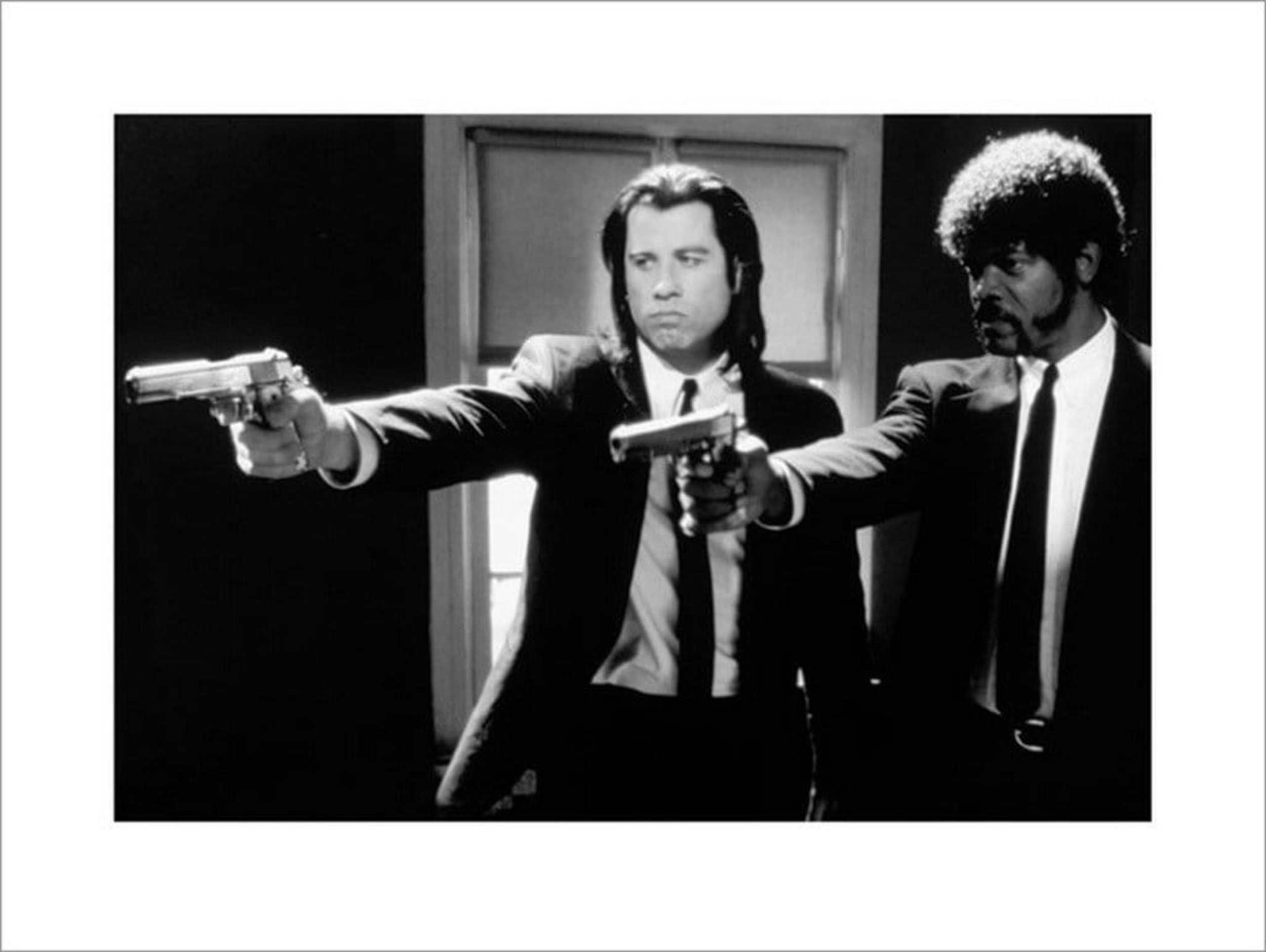 Poster Pulp Fiction Black and White Guns 80x60cm