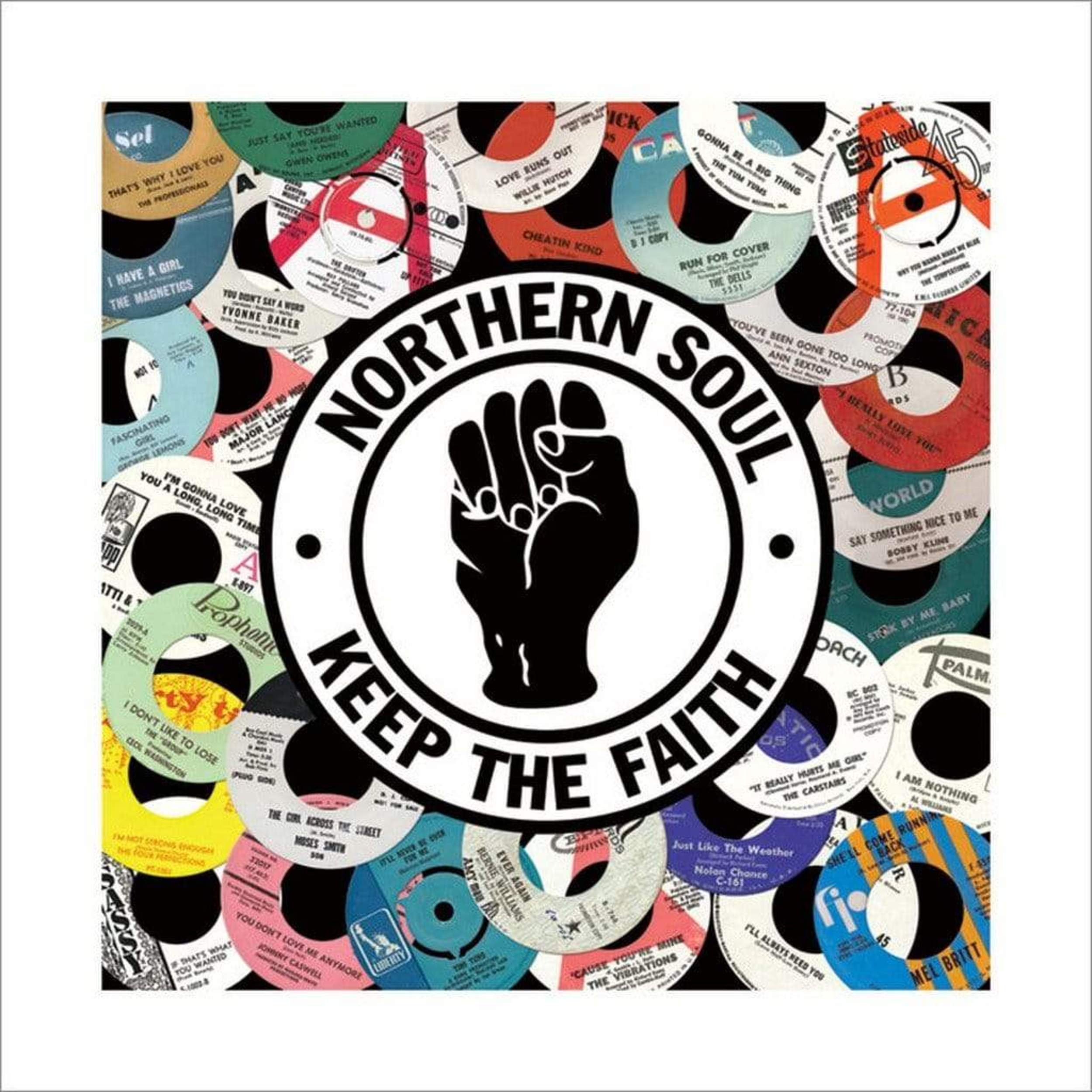 Kunstdruck Northern Soul Labels 40x40cm | Yourdecoration.de