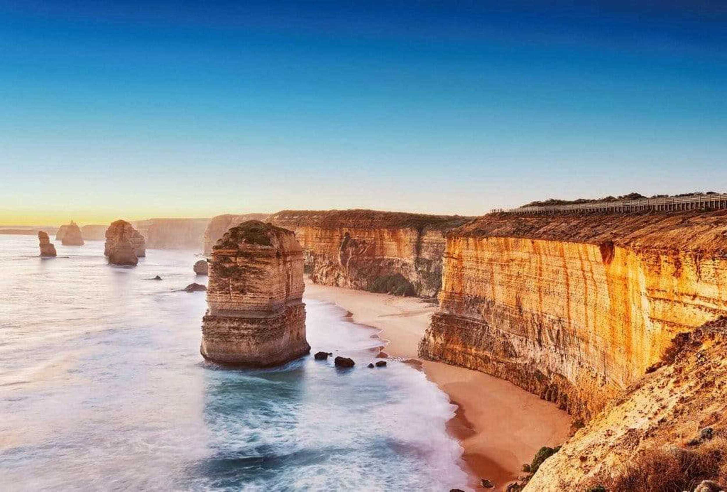 Fototapete Cliff at Sunset in Australia 384x260cm | Yourdecoration.de