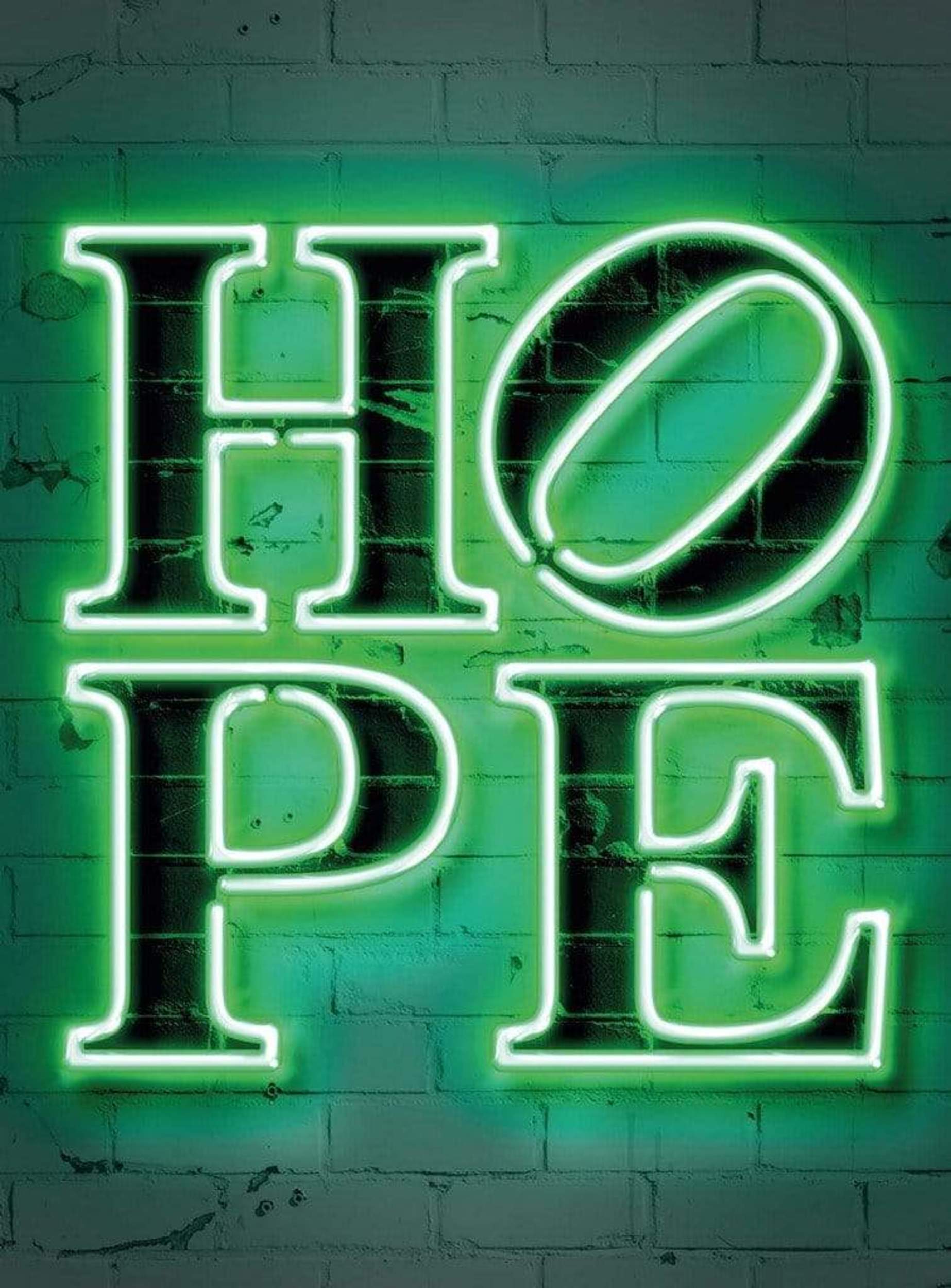 Fototapete Neon Tube Hope 192x260cm | Yourdecoration.de